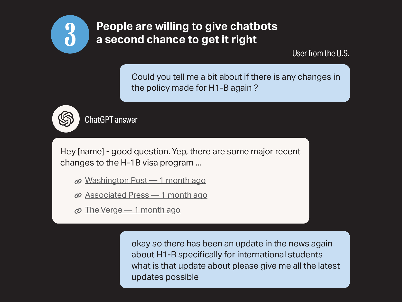 Action, Ease & Personalization: AI Chatbot News Experiences - Center ...